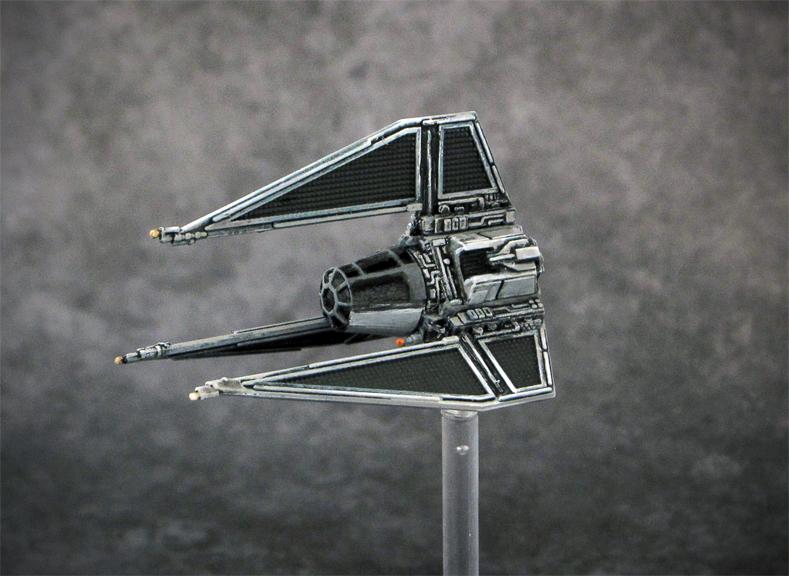 Conversion, Custom, E-wing, Painting, Tie Phantom, X-Wing - Tie Phantom uncloaked grey repaint ...